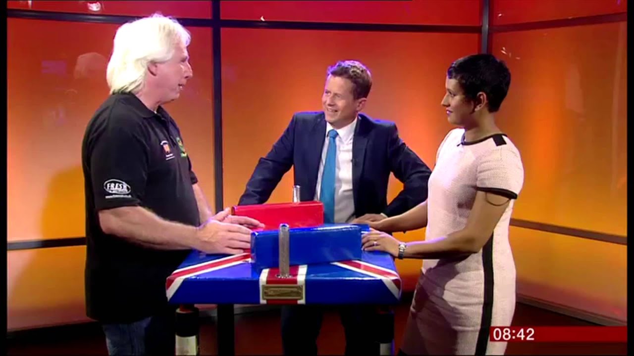 armwrestling at the bbc - YouTube