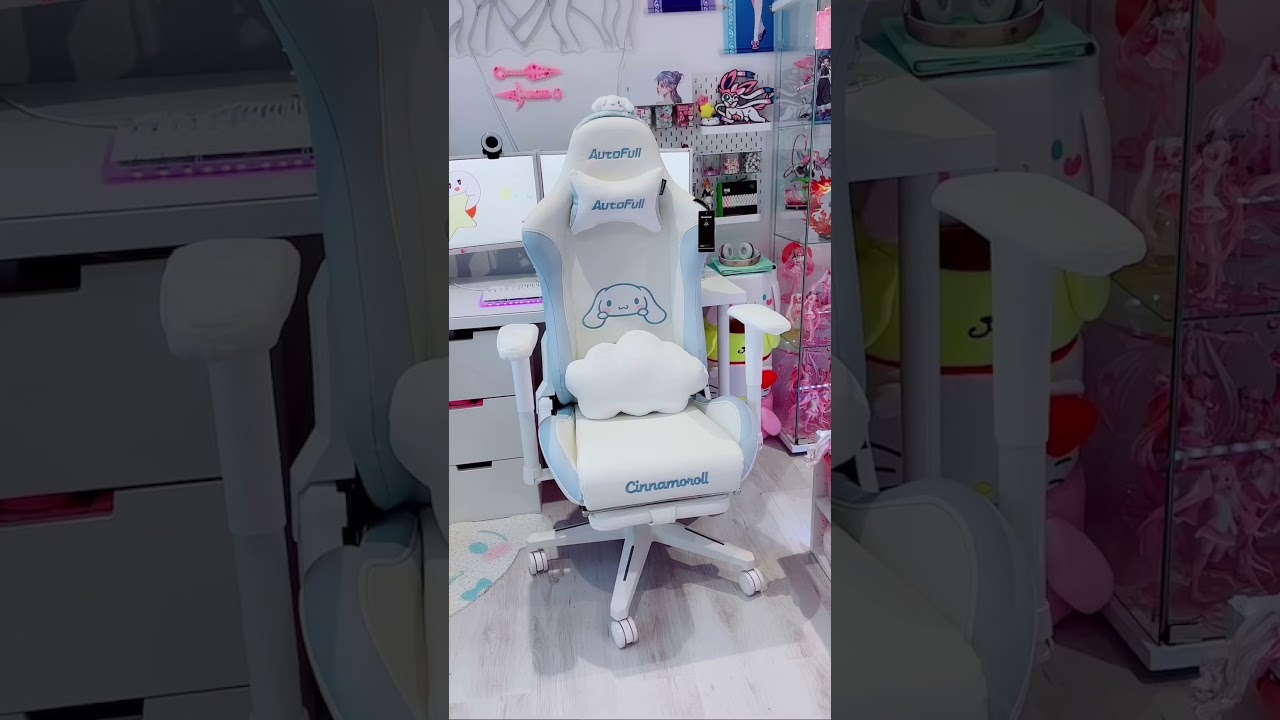 CINNAMOROLL GAMING CHAIR! ♡ - YouTube