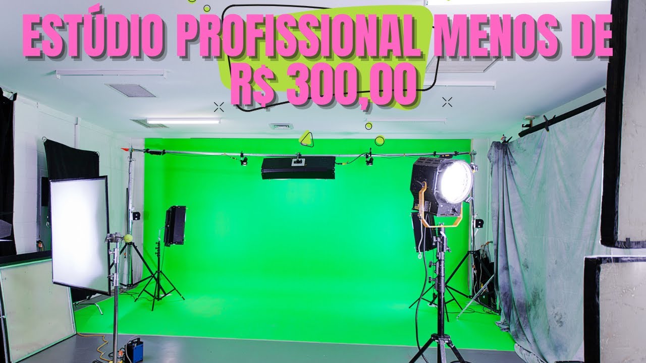 Faça um estúdio Chroma Key caseiro!! Com Fundo verde Profissional com ...