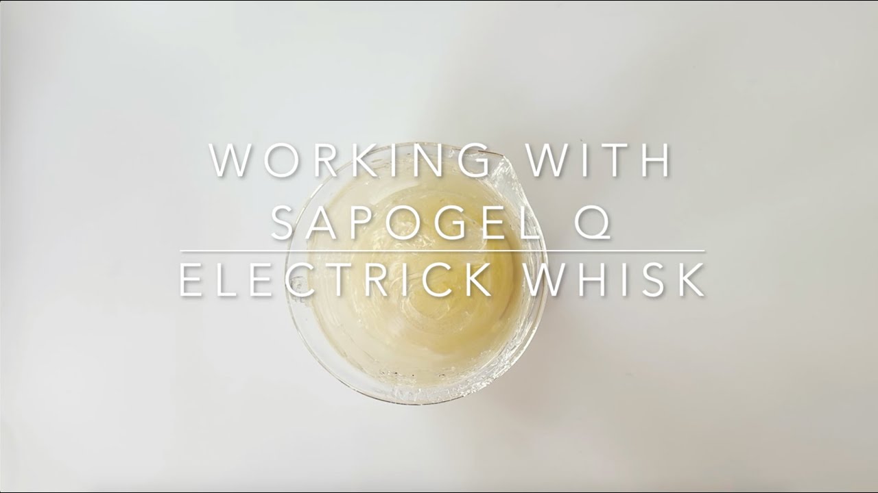 Working with Sapogel Q - Electric whisk - YouTube