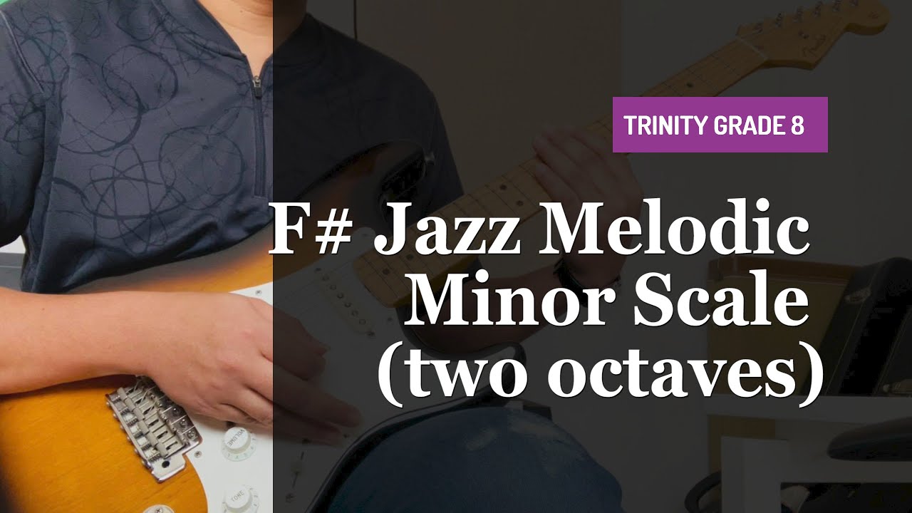 F# Jazz Melodic Minor Scale (two octaves) - YouTube