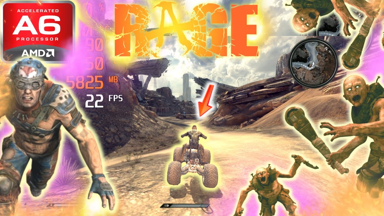 Rage: Anarchy Edition (AMD A6, Radeon R4 Graphics) Low End PC (512MB ...