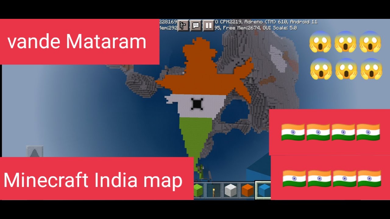 Minecraft India map 😱 - YouTube