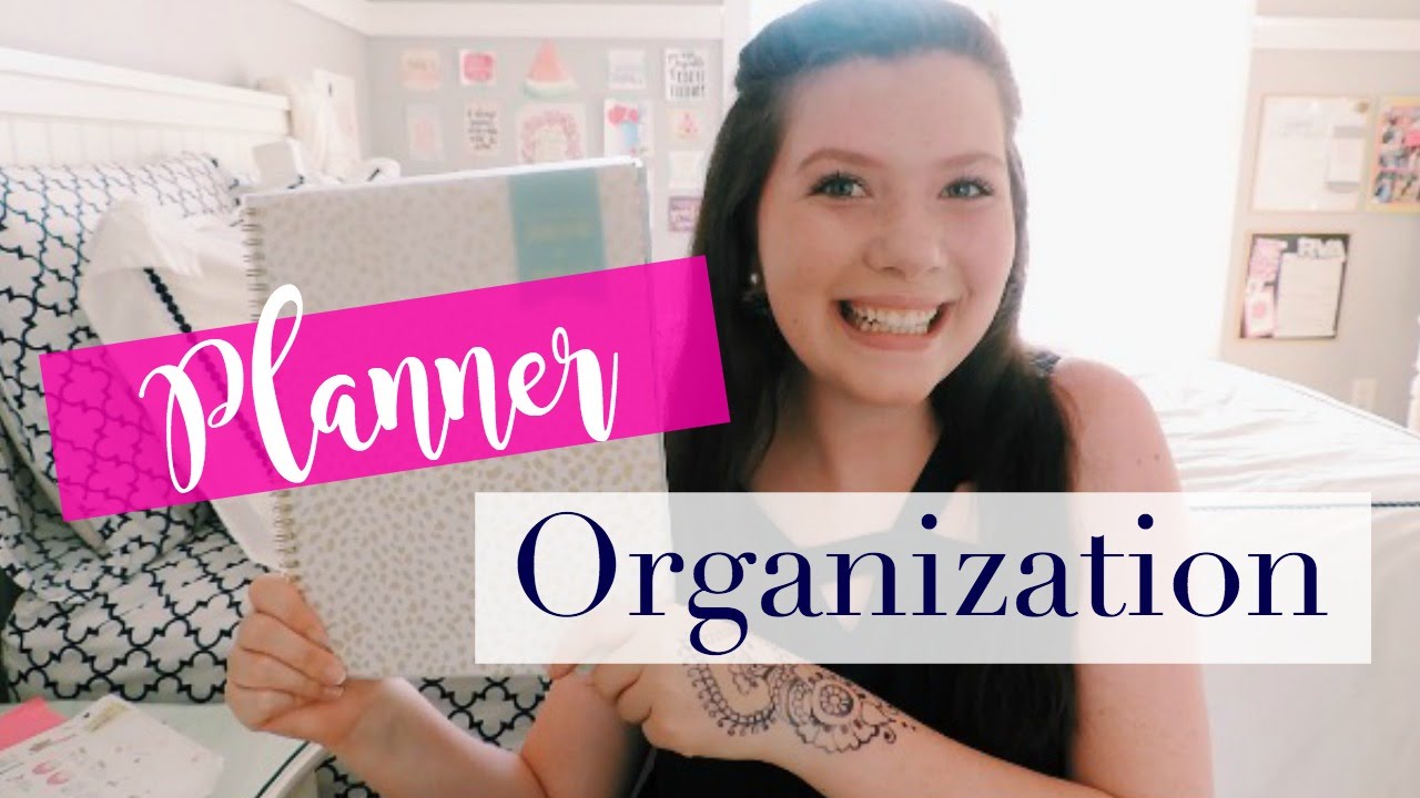 HOW I ORGANIZE MY DAY DESIGNER PLANNER | BACK TO SCHOOL 2016 - YouTube