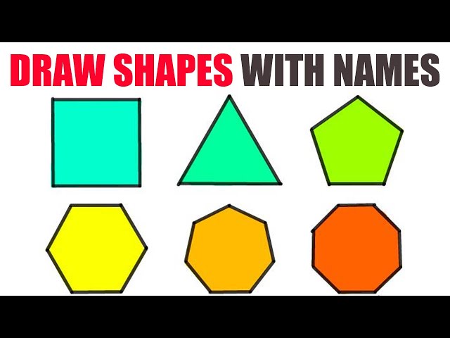 Learn how to Draw Shapes with Names | Easy Drawing | Education drawing ...