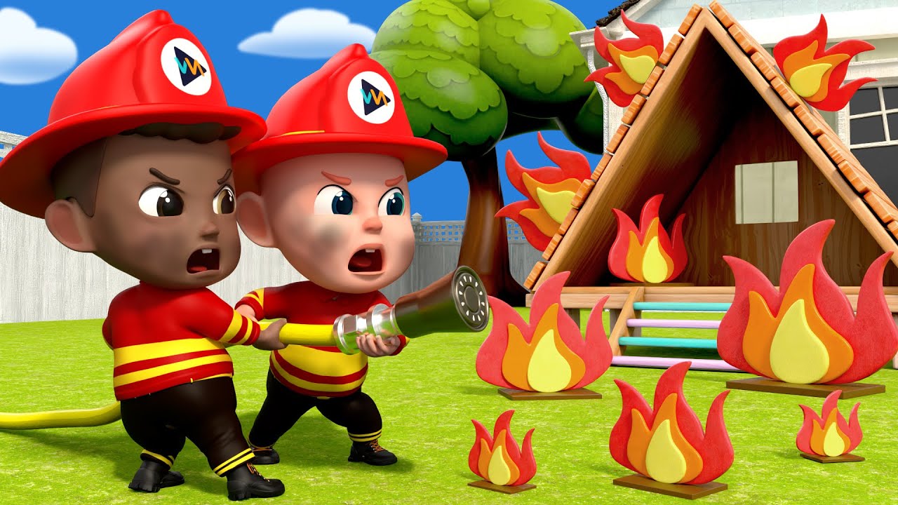 Let's Go, Firefighters - Fireman Song + Wheels On The Bus | More ...