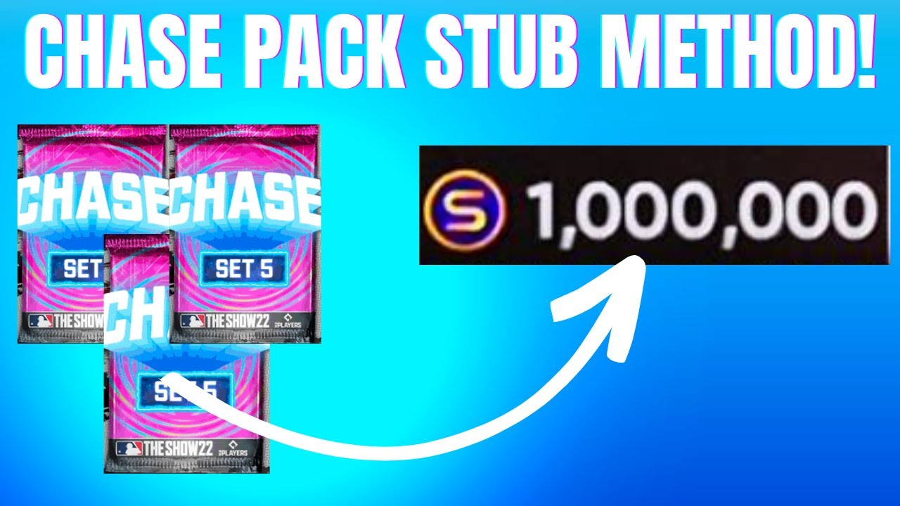 This Chase Pack Stubs Method BROKE MLB The Show 22 - YouTube