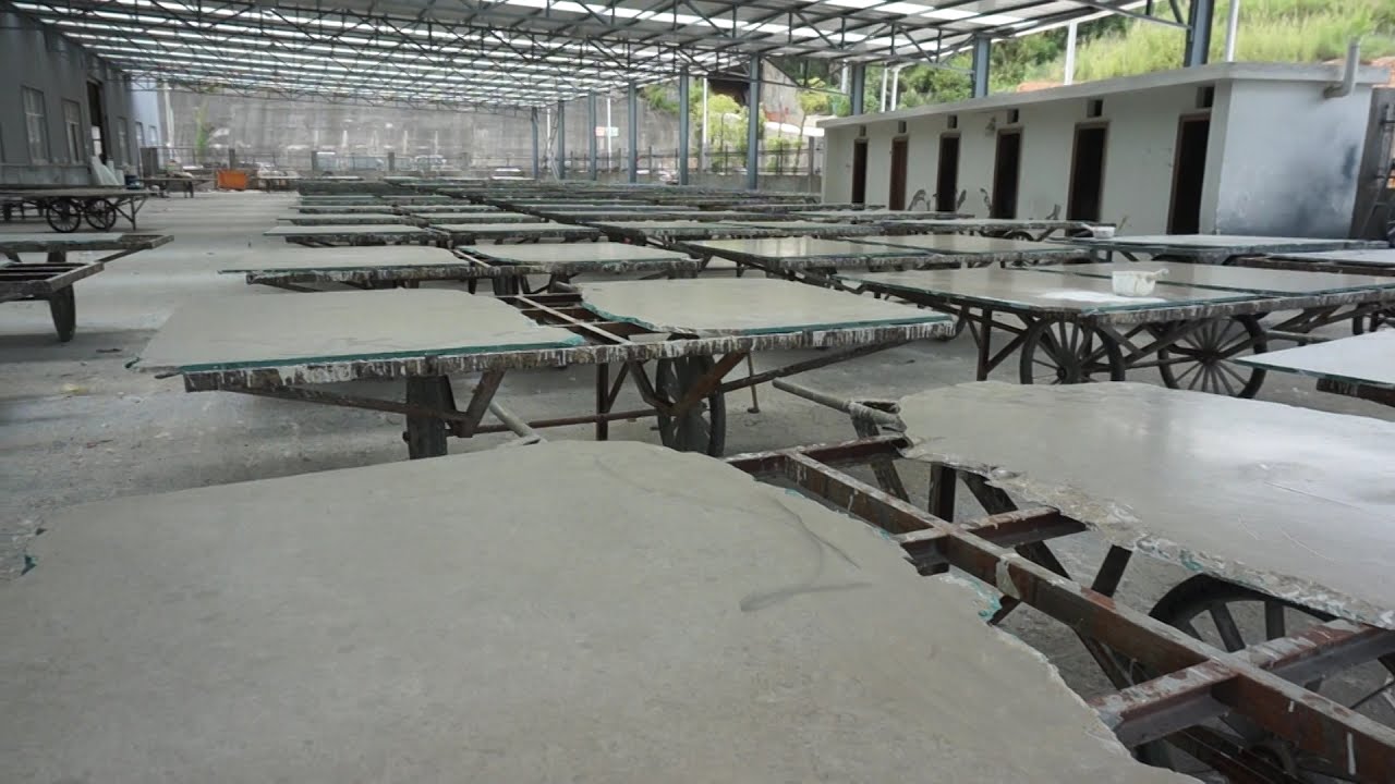 Resin treatment for marble slabs - YouTube