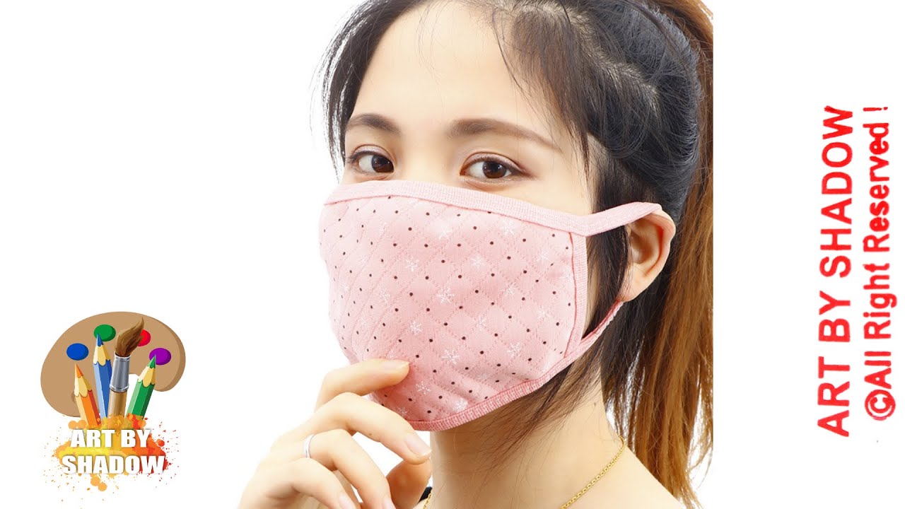 How to Make Corona Virus MASK With FABRIC - Washable Mask ...