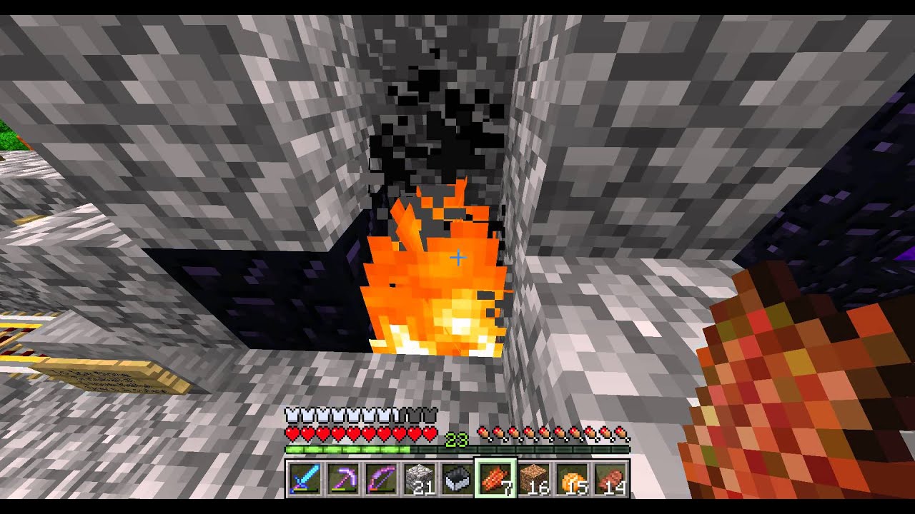 Minecraft trash disposal - YouTube