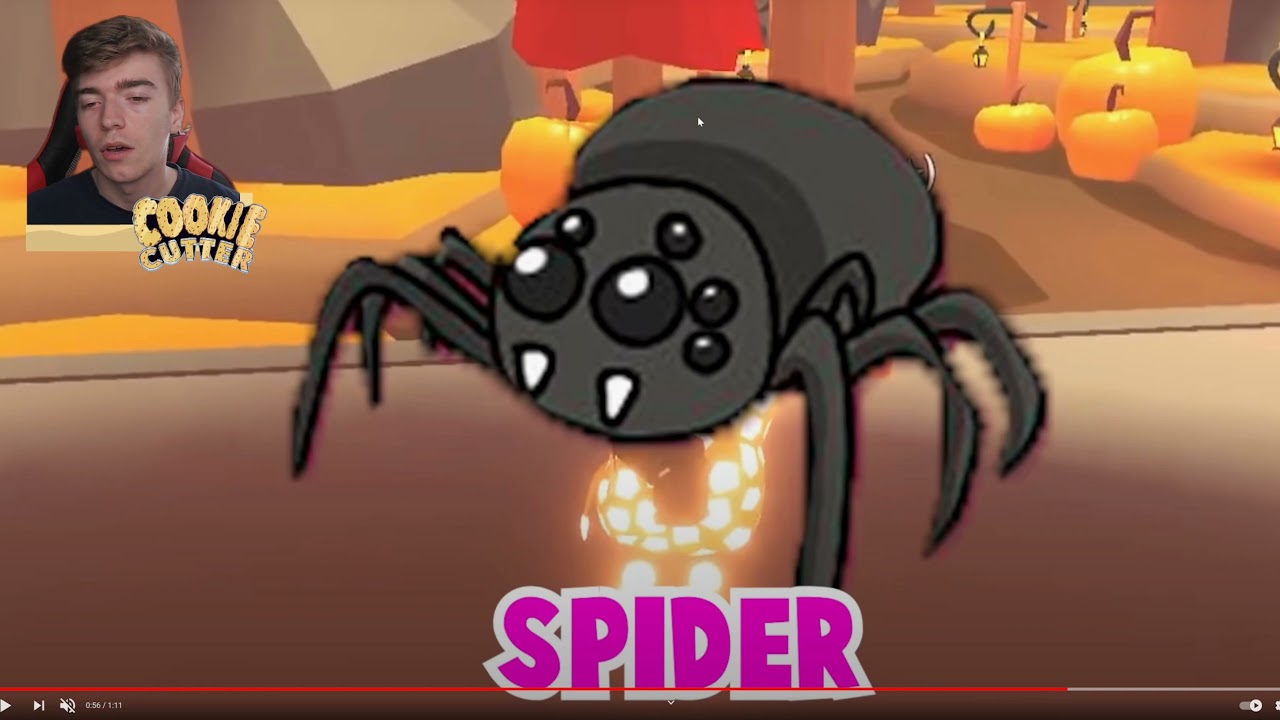Adopt Me Halloween Spider Pet! Created By Cookie Cutter - YouTube