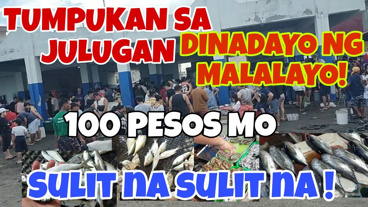 Latagan ng sariwang isda, Tumpukan Dinadayo ng malalayo| Julugan Fish ...