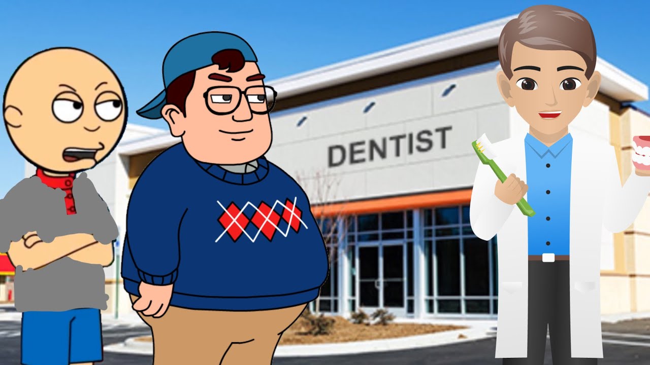 classic Caillou and Bob misbehaves at the dentist/grounded - YouTube