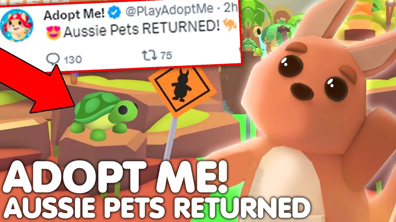 ⚠️*RETURNED* 🤩AUSSIE PETS RETURNED TO ADOPT ME…🦘😱ALL HUGE NEW UPDATES ...