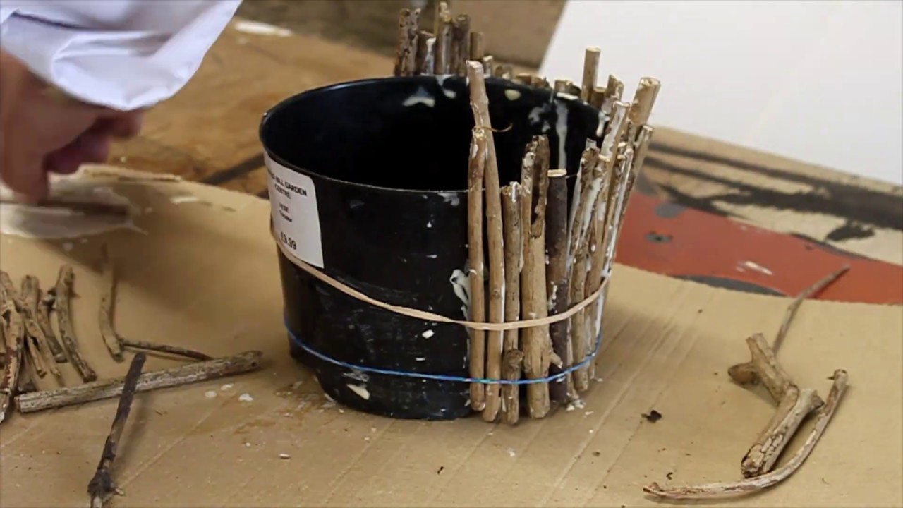 Making a decorative plant pot [part one] - YouTube