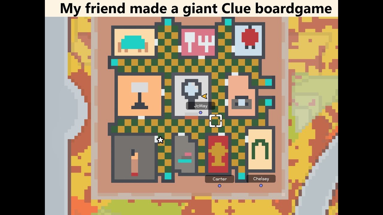 My friend made a giant Clue boardgame in Dinkum - YouTube