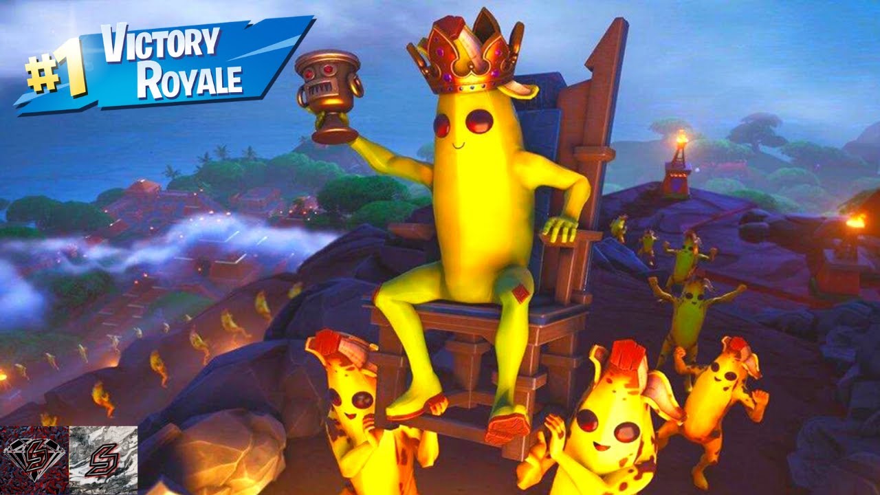 Getting A Victory Royale With The Peely Skin (Fortnite Battle Royale ...