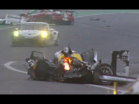 Mark Webber Porsche Crash Sao Paulo [FIA WEC 6h 2014] - YouTube