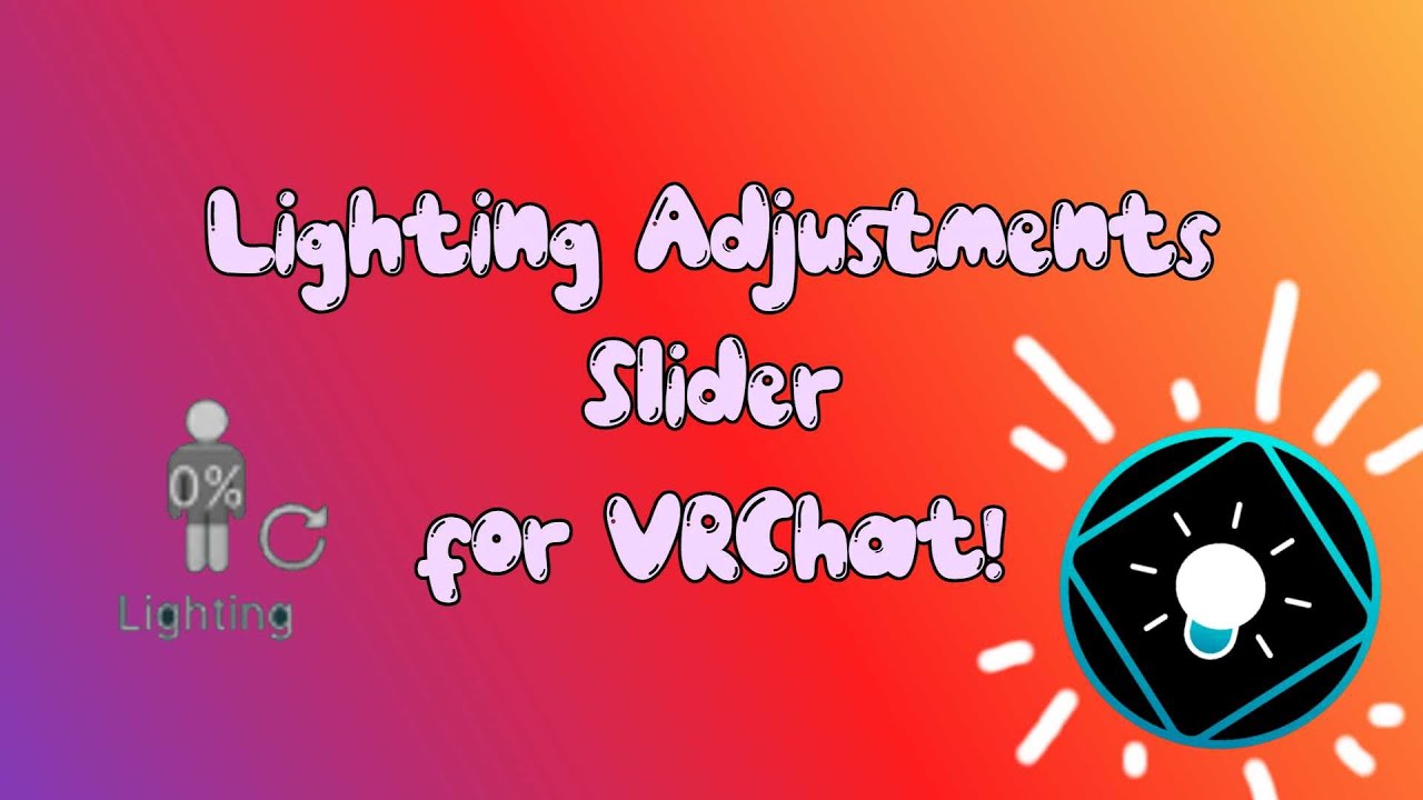 How to create a lighting slider (VRChat tutorial) - YouTube