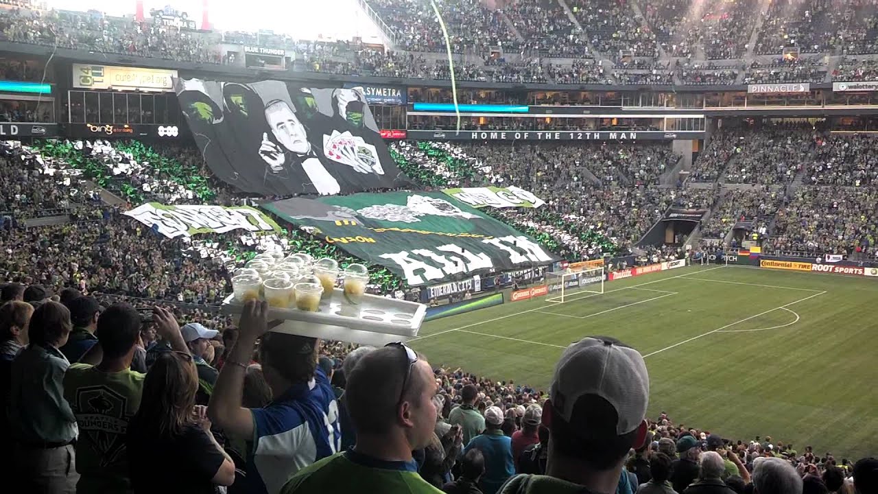 ECS TIFO Seattle Sounders v Portland Timbers October 7, 2012 - YouTube