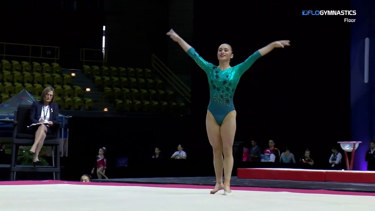 Victoria-Kayen Woo, Canada - Floor - 2018 International Gymnix - YouTube