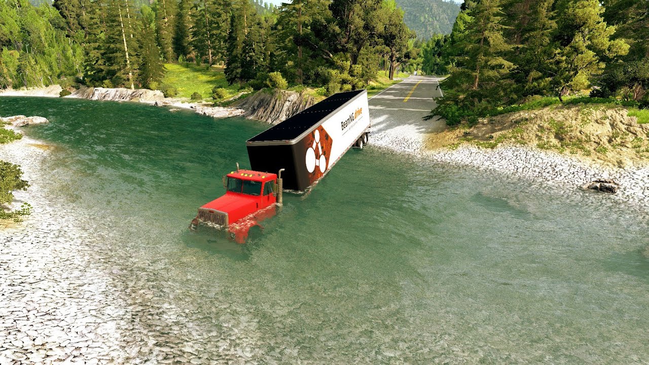 Cars vs Deep Water-BeamNG Drive - YouTube