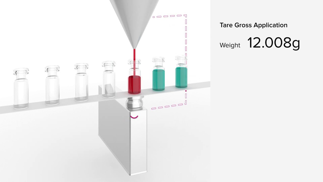 WIPOTEC Weigh Cell Integration : Tare Gross Applications (Vials) - YouTube