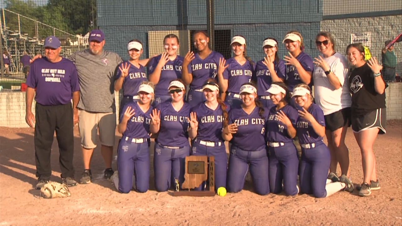 Clay City Softball Continues Their Dominance - YouTube