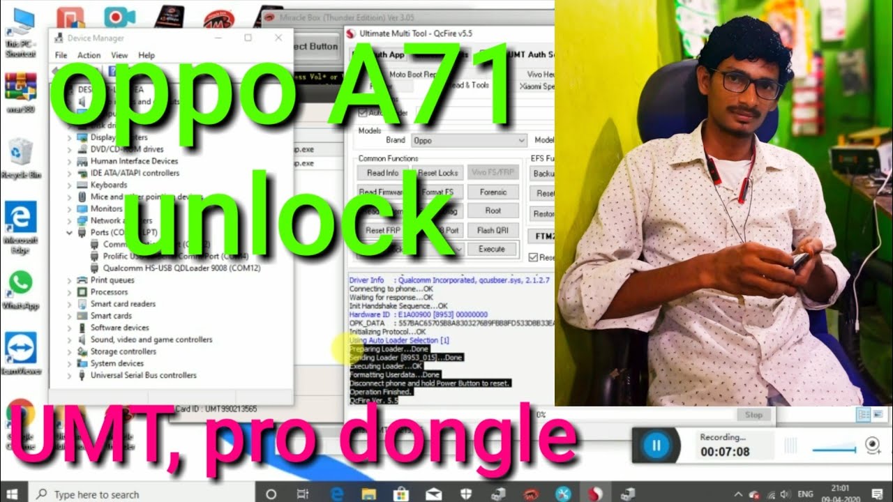 OPPO A71 cph1801 unlock - YouTube