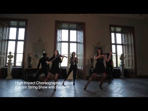 Electric String Quartet, String Group with Saxophone - Choreographed Show