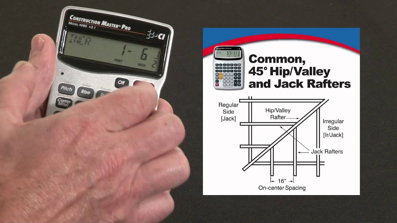 Construction Master Pro DT Commons, 45/non-45 degree Hips, Valleys and ...