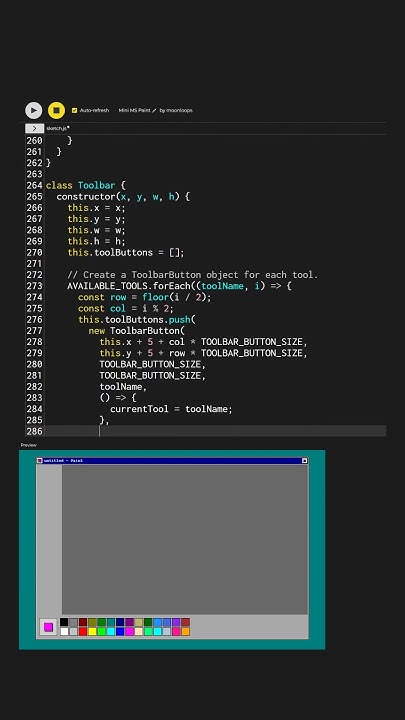 Code MS Paint in JavaScript (Part 13)! #p5js #javascript #codingtutorial #creativecoding # ...