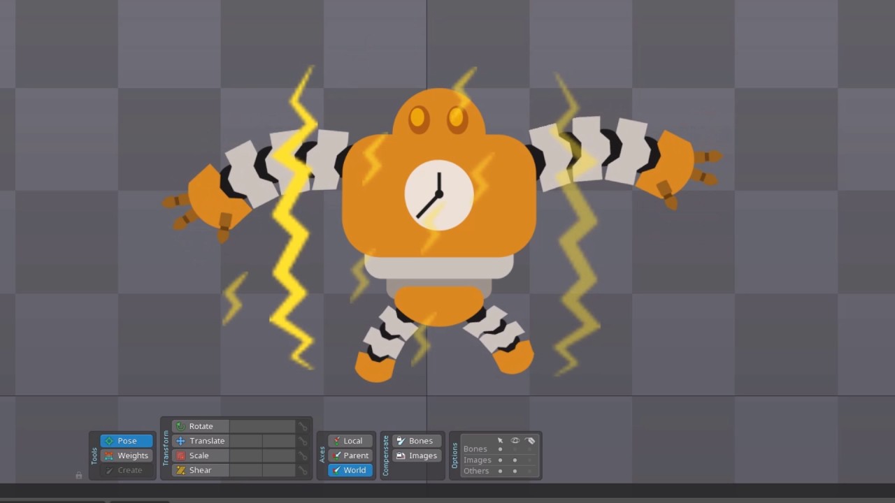 Character stun animation - YouTube