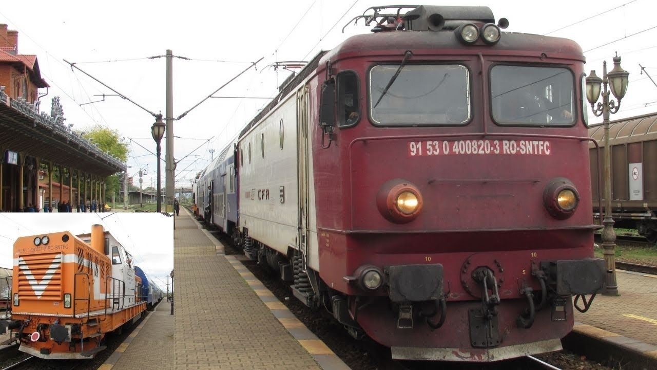 Romania: Suceava, CFR class 40 electric loco departs for Suceava Nord ...