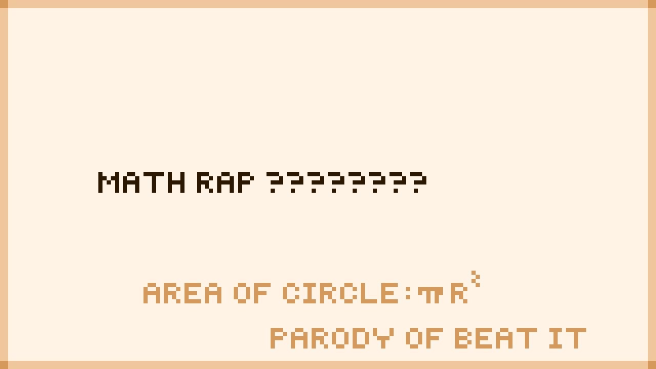 math rap cool!!!!! 2 - YouTube