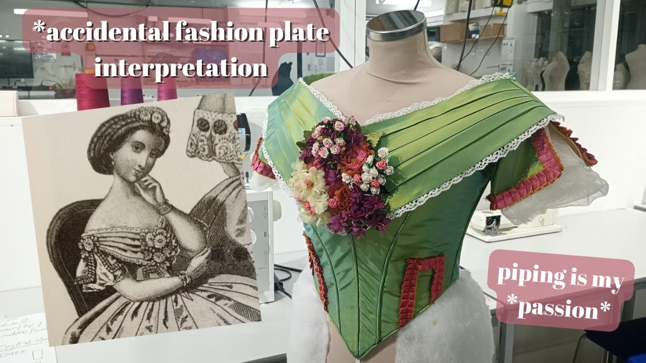 I Made a Ballgown Bodice Designed in 1861 || Sewing a Mid-Victorian ...