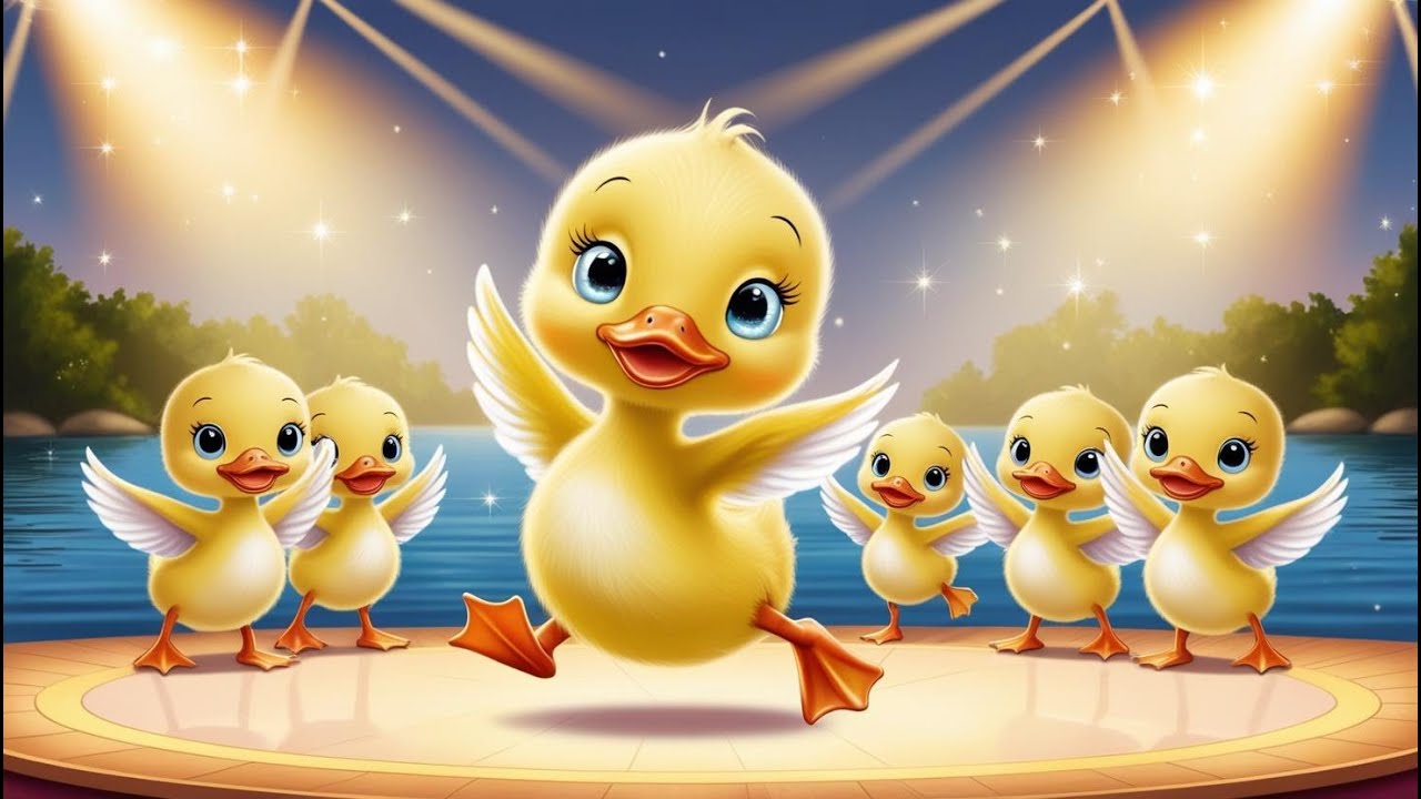 Little Yellow Duck Learns to Dance - lively children's music - YouTube