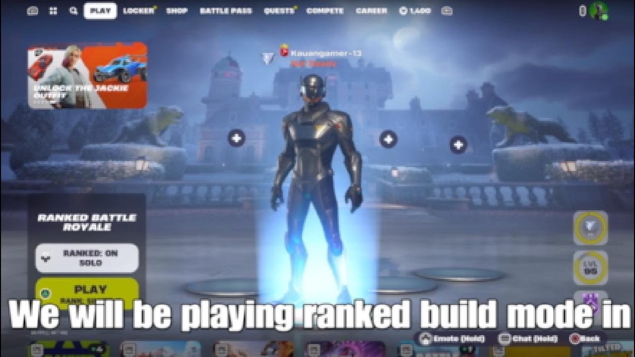 Playing Ranked Build Mode on Fortnite - YouTube