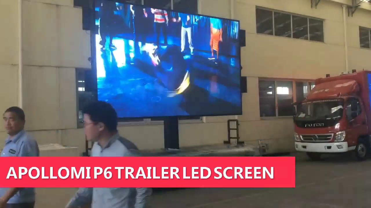 outdoor P6 trailer led screen factory 车载屏 - YouTube