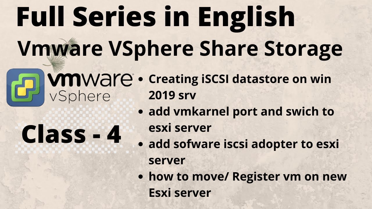 Configure VMware Share Storage Using iSCSI on Windows Srv 2019 for Esxi ...