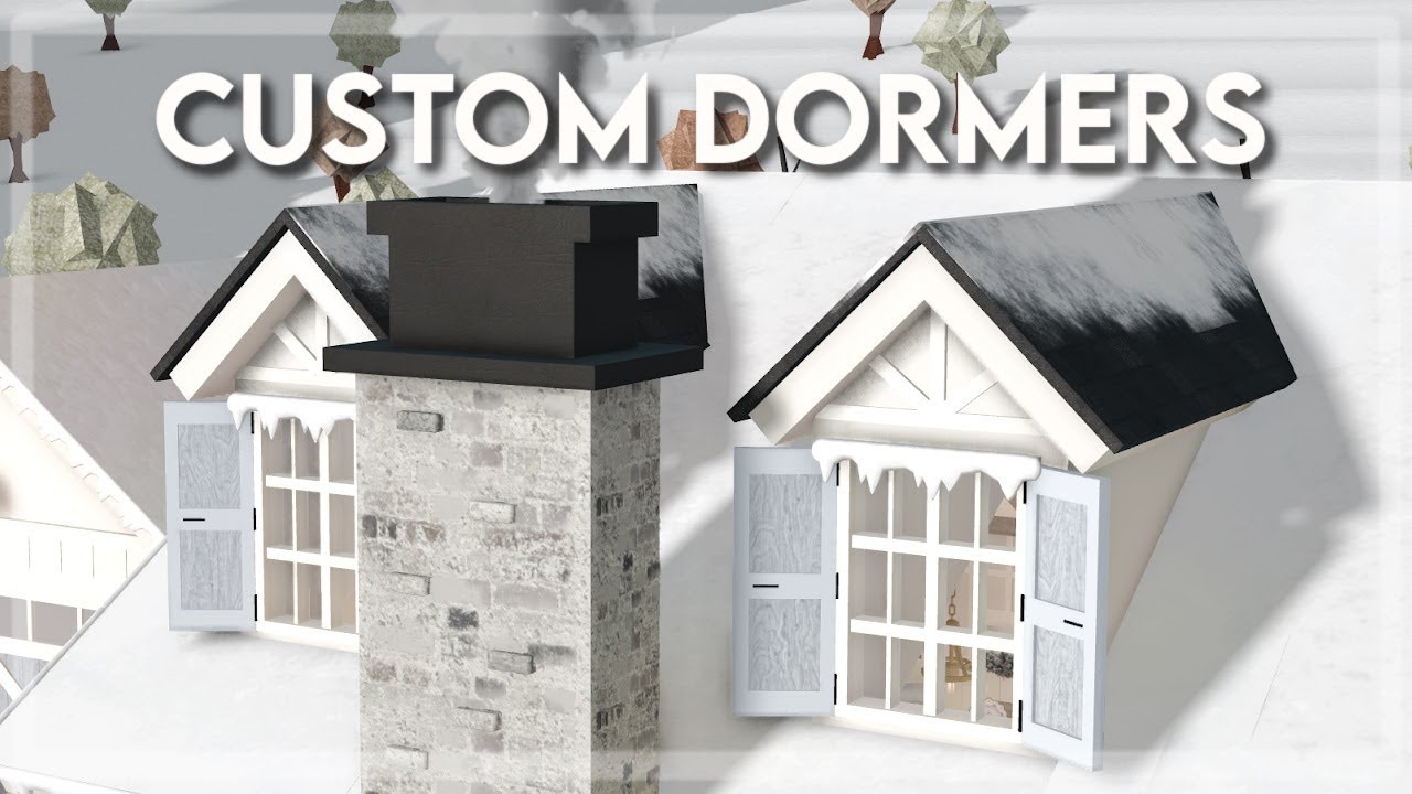 How to Make Custom Dormers (Roof Pop-Outs) in Bloxburg! - YouTube