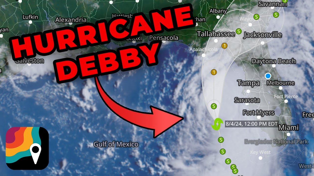 Debby Hits Tonight into Tomorrow (Tropical Weather Update) - YouTube
