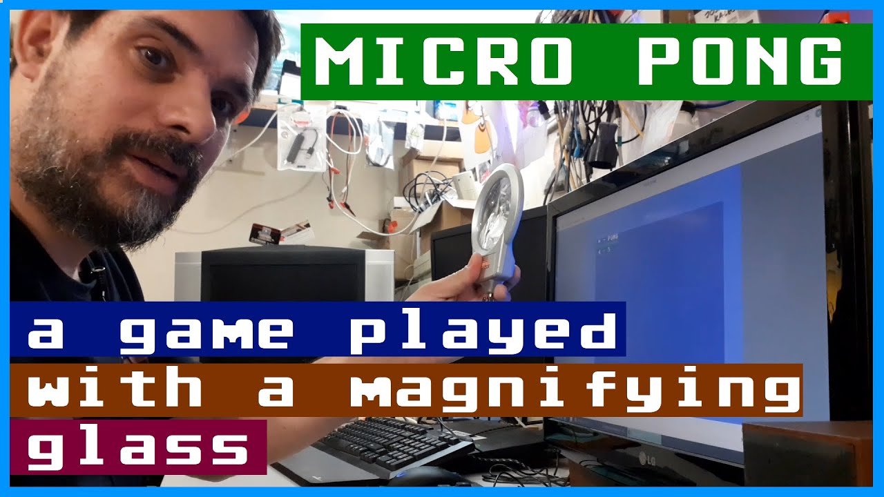 Micro Pong, A game played with a magnifying glass | Commodore 64 - YouTube