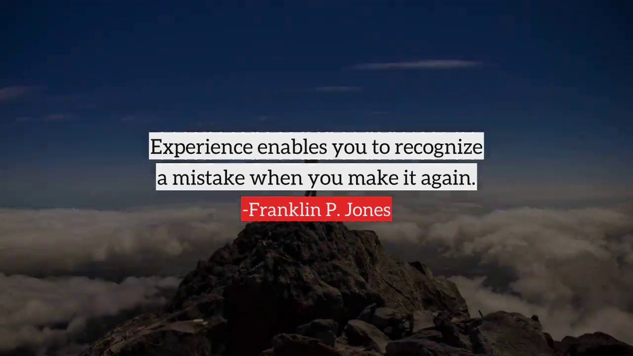 Franklin P. Jones top Quotes, best quotes from Franklin P. Jones - YouTube