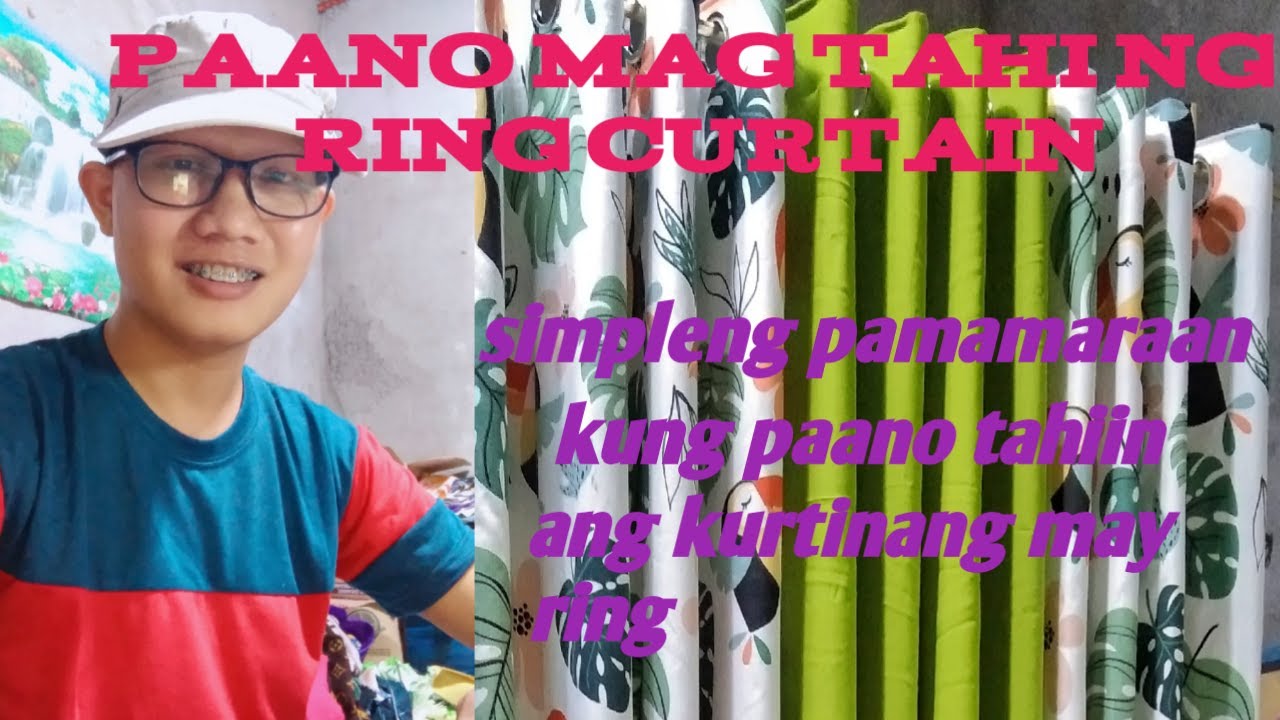 Paano mag-tahi ng ring curtain? - YouTube