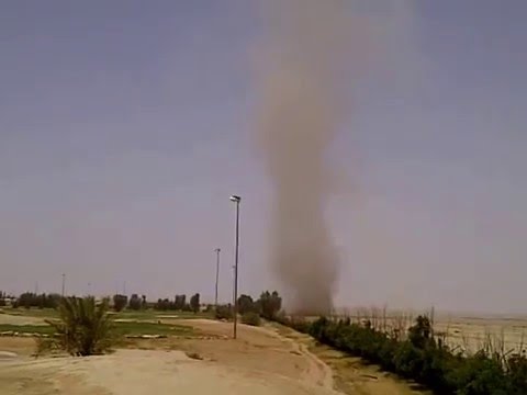 Tornado hits Riyadh Golf Course Saudi Arabia - YouTube