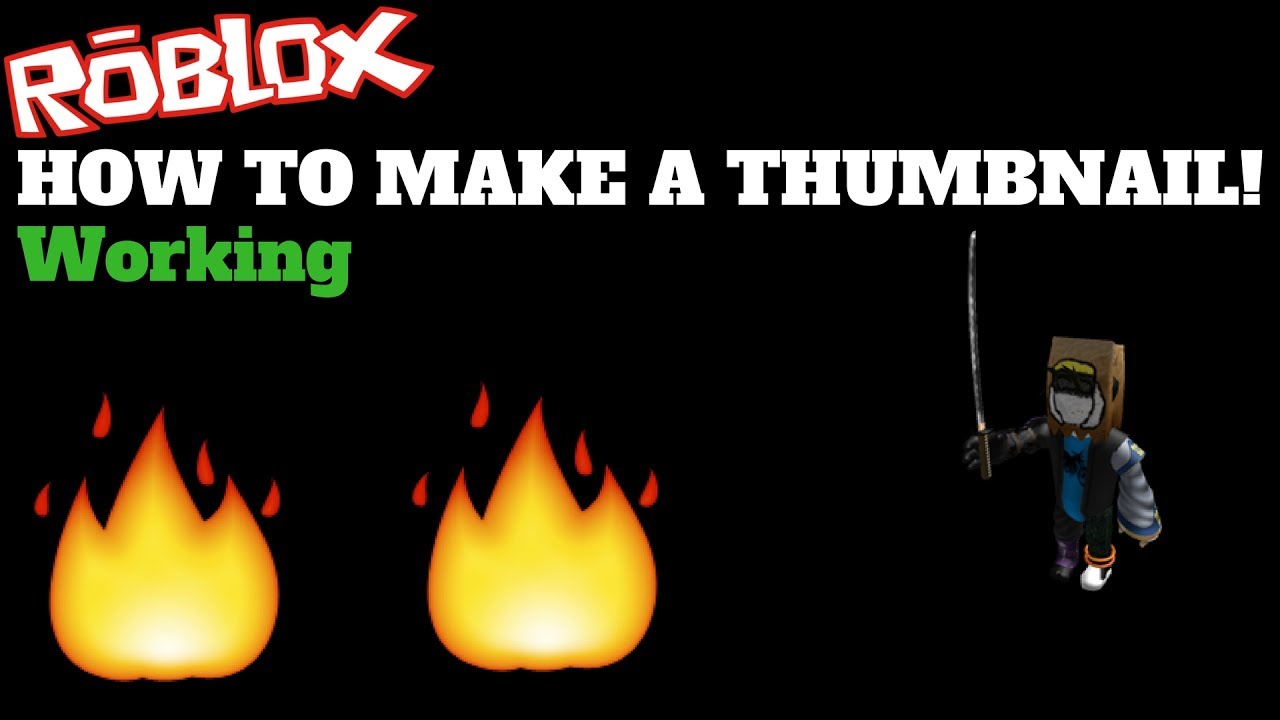 Roblox How to make a thumbnail !NO ROBUX NEEDED! - YouTube