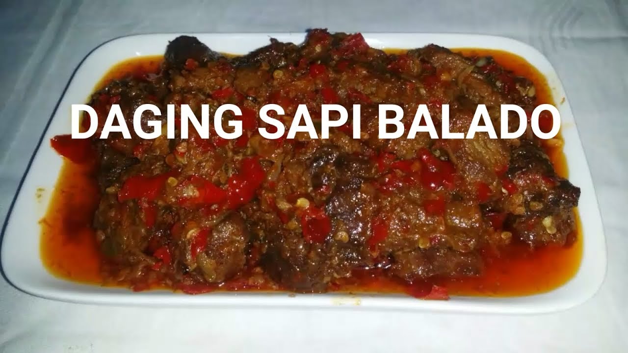 DAGING SAPI BALADO.!!! - YouTube