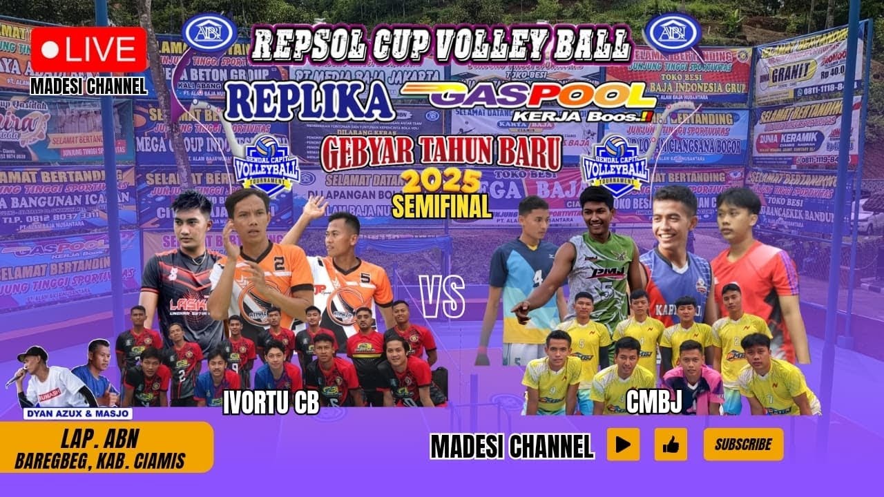 REPSOL CUP VOLLEYBALL | IVORTU CB (Keken,sadi,didin) vs JMBC (Loren,Rio ...
