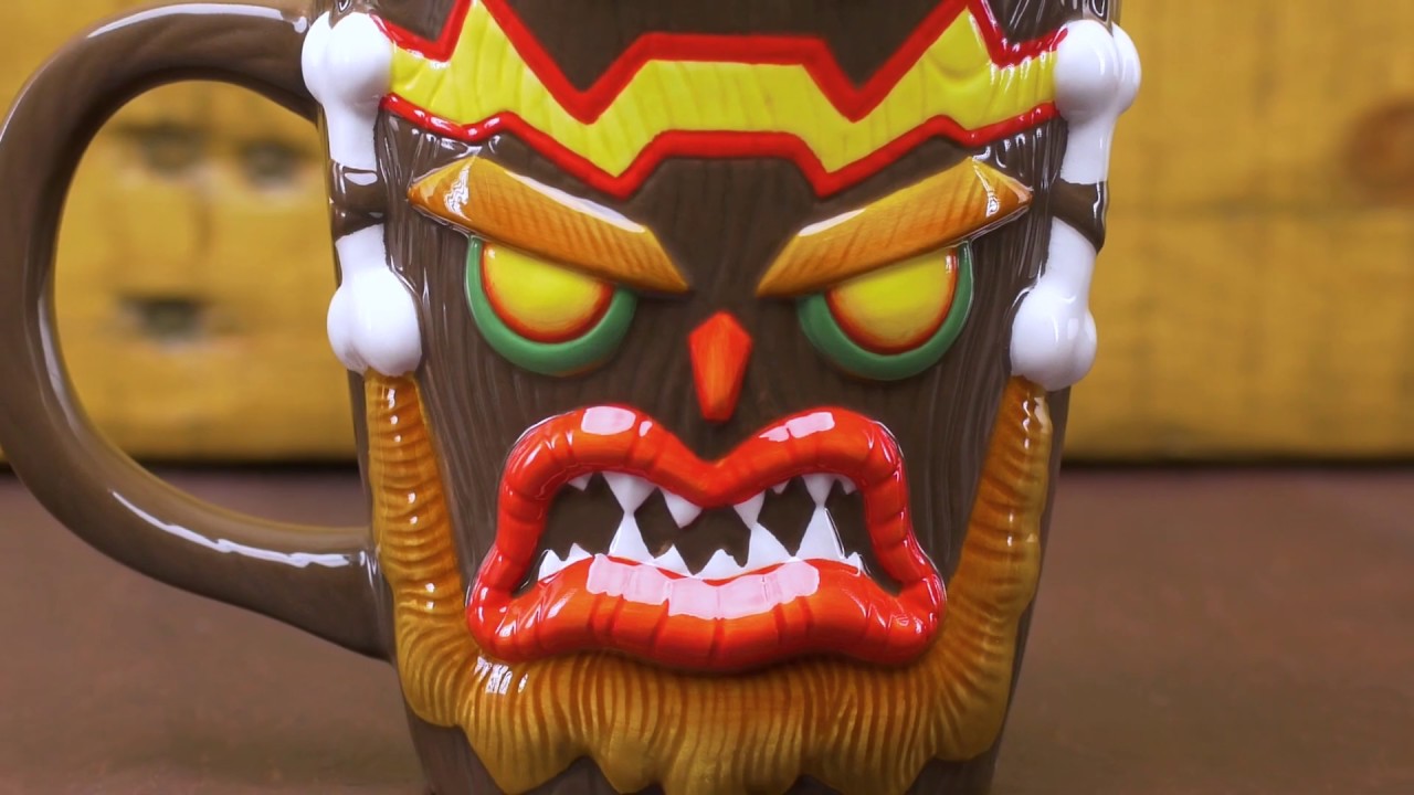 Crash Bandicoot Uka Uka Shaped Mug - YouTube
